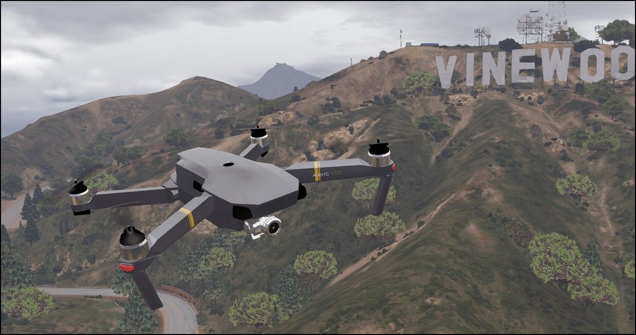 DJI Mavic Drone Fivem Grand Theft Auto 5 Optimized Mod High Quality ...