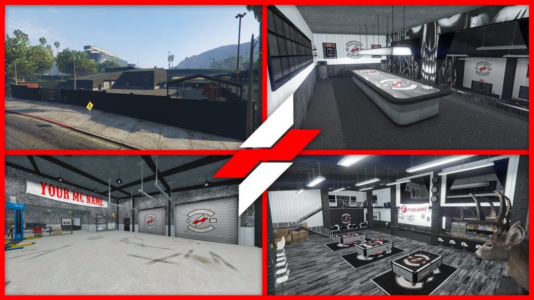 MLO 12 Motorcycle Club Mlos & Interiors Pack Fivem Grand Theft Auto 5 ...