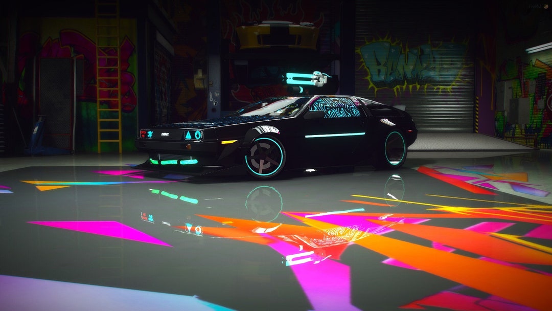 Cyberpunk Delorean DMC-12 Flying Car Fivem Grand Theft Auto 5 Optimized ...