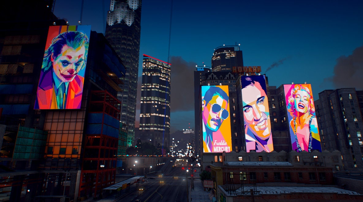 MAP Animated Banner Billboard Fivem Grand Theft Auto 5 Optimized Mod ...