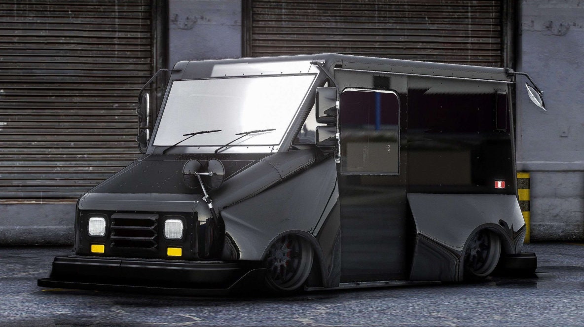USPS Drift Mail Truck Widebody Fivem Grand Theft Auto 5 Optimized Mod ...