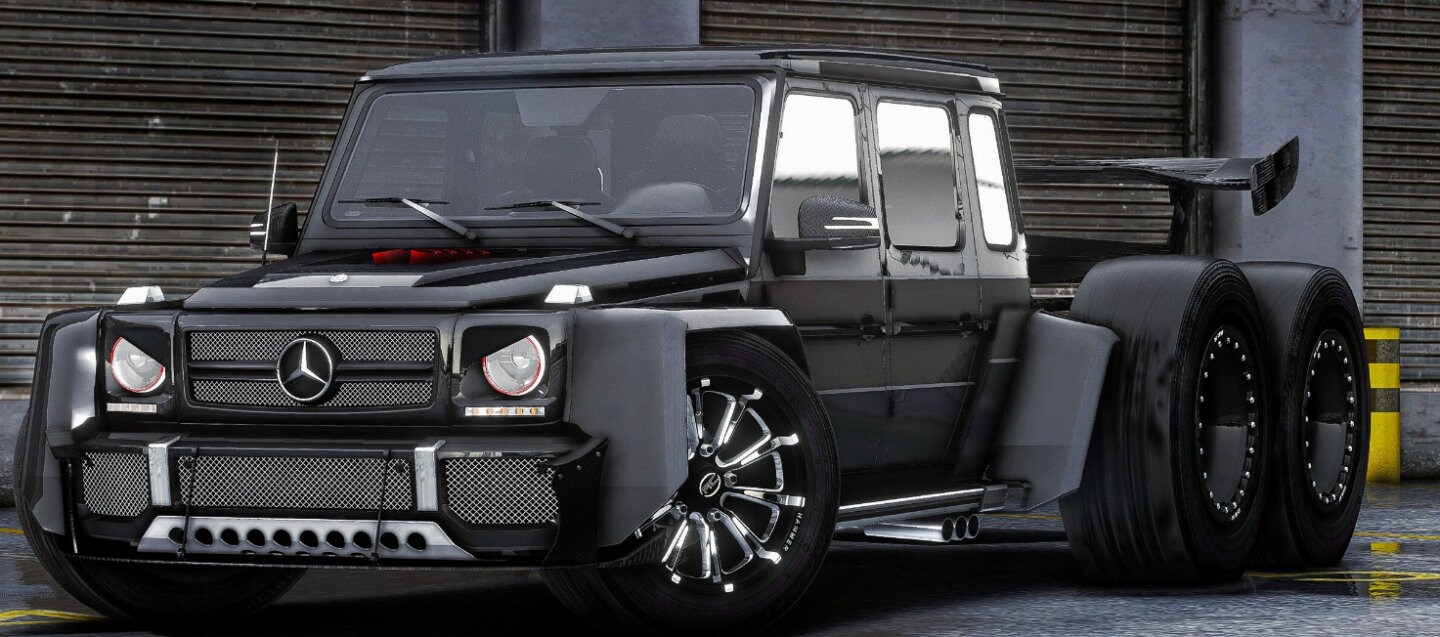 Mercedes-benz G63 AMG 6X6 Modified Fivem Grand Theft Auto 5 Optimized ...