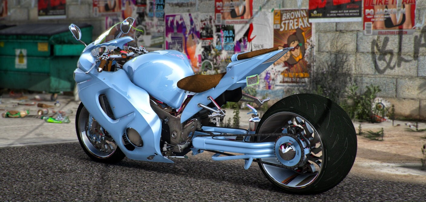 Drag Motor Hayabusa V2 Fivem Grand Theft Auto 5 Optimized Mod High ...