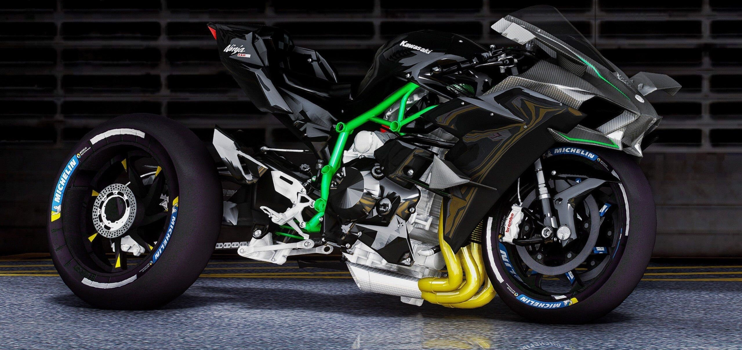 Kawasaki Ninja H2R Customs Fivem Grand Theft Auto 5 Optimized Mod High ...