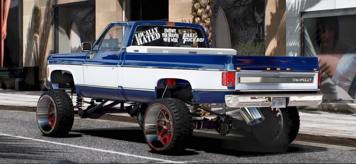 Chevy C10 Lifted SP Ready Fivem Grand Theft Auto 5 Optimized Mod High ...