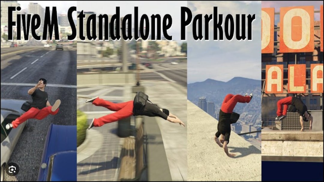 Parkour Script ESX QBCORE Fivem Grand Theft Auto 5 Optimized Mod High ...