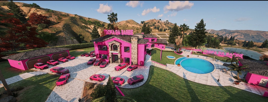 RARE Barbie Mansion 2.0 Fivem Grand Theft Auto 5 Optimized Mod High ...