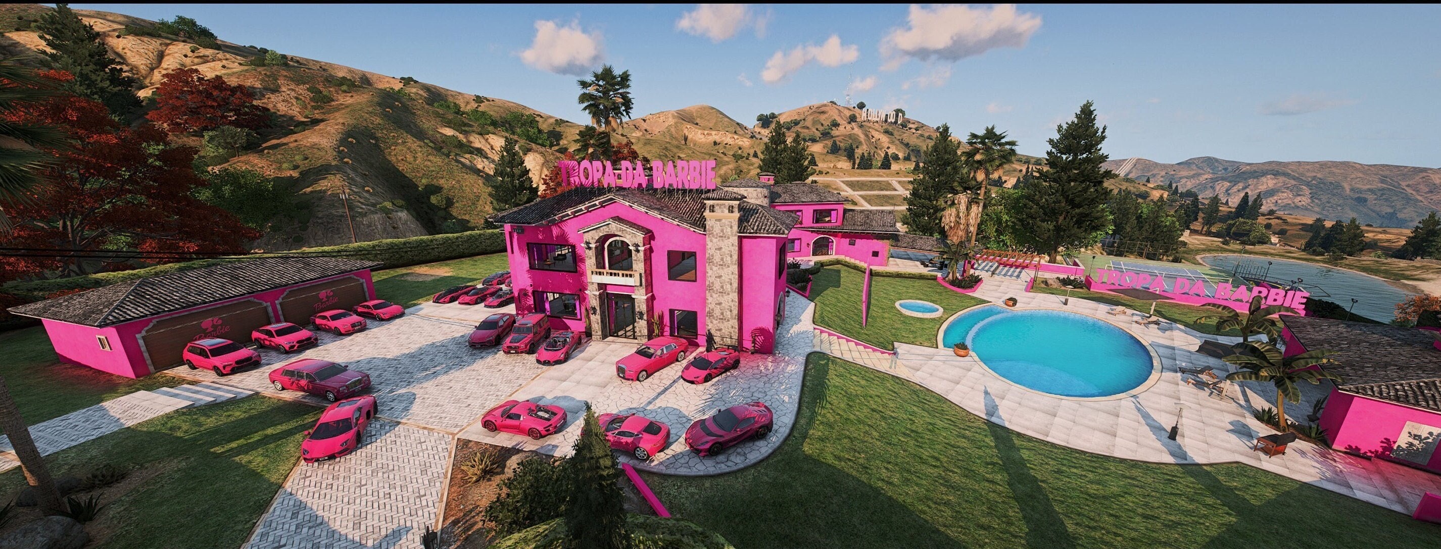 RARE Barbie Mansion 2.0 Fivem Grand Theft Auto 5 Optimized Mod High ...