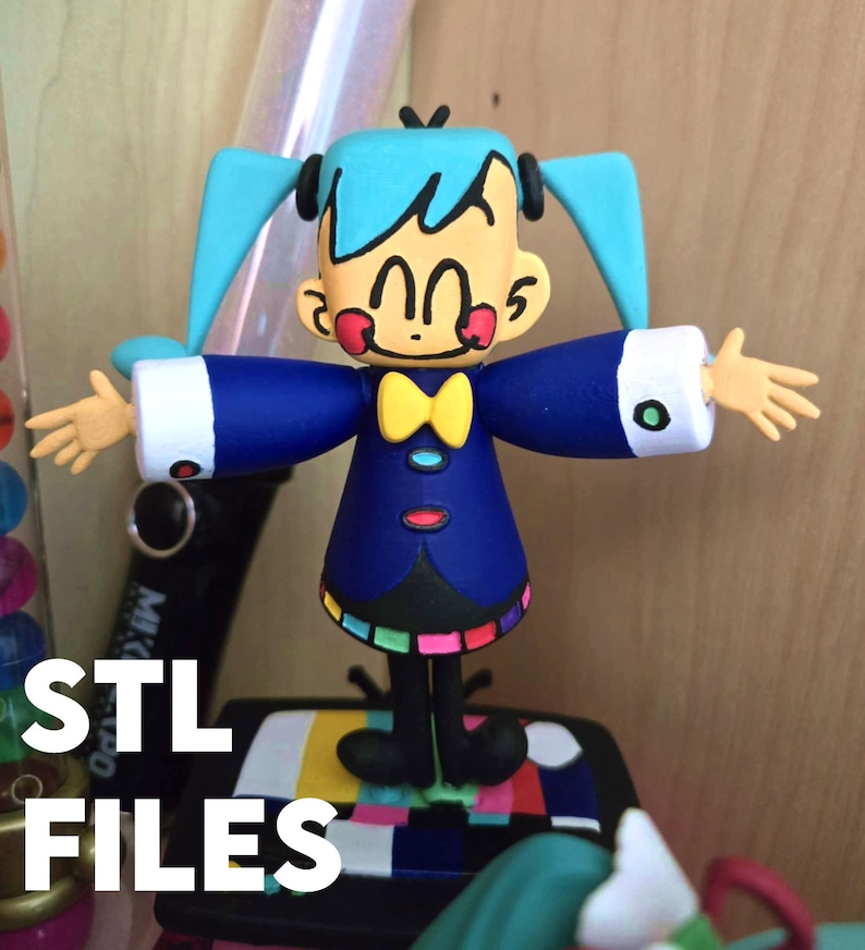 Static Miku Figure STL Files - for 3D Printing - Figure and Stand - Etsy