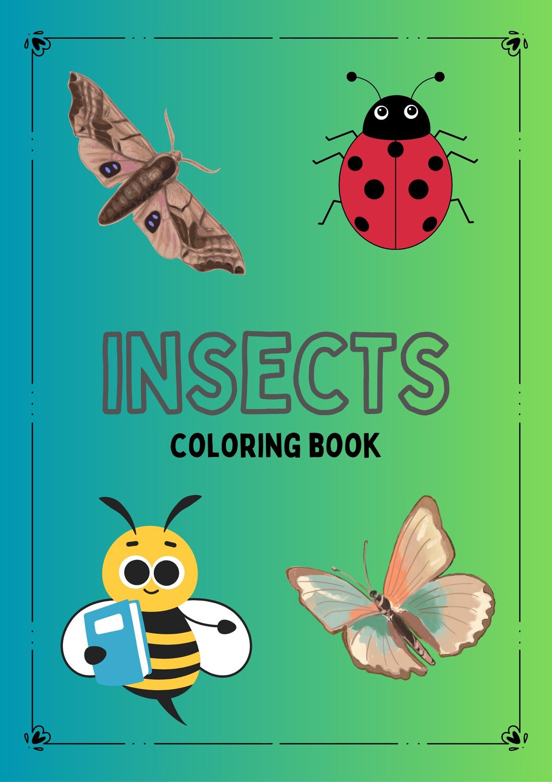Printable Bugs Coloring Sheets | Kids Learning Worksheets | Fun Insects ...