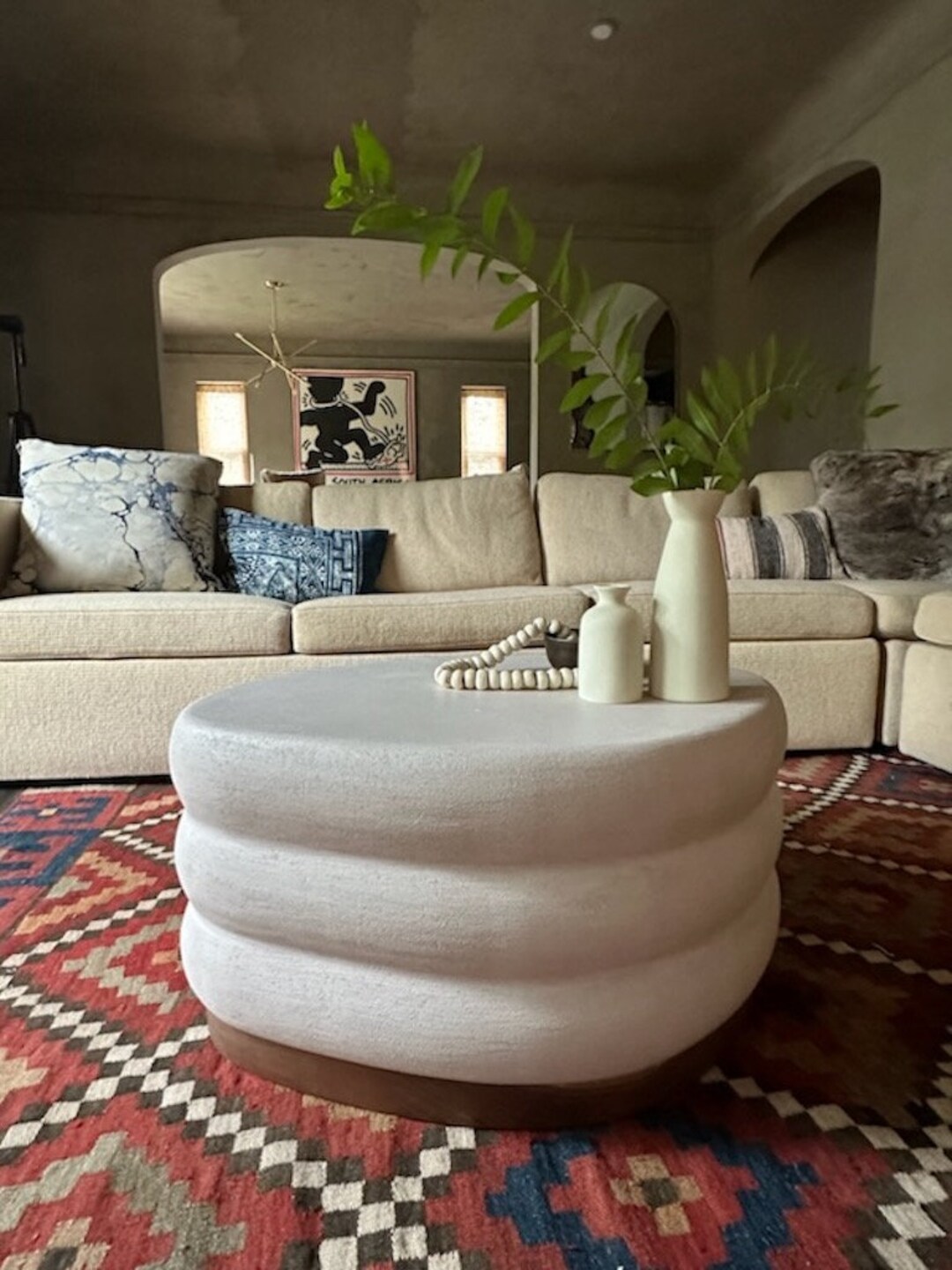 Sculptural Plaster Coffee Table - Etsy