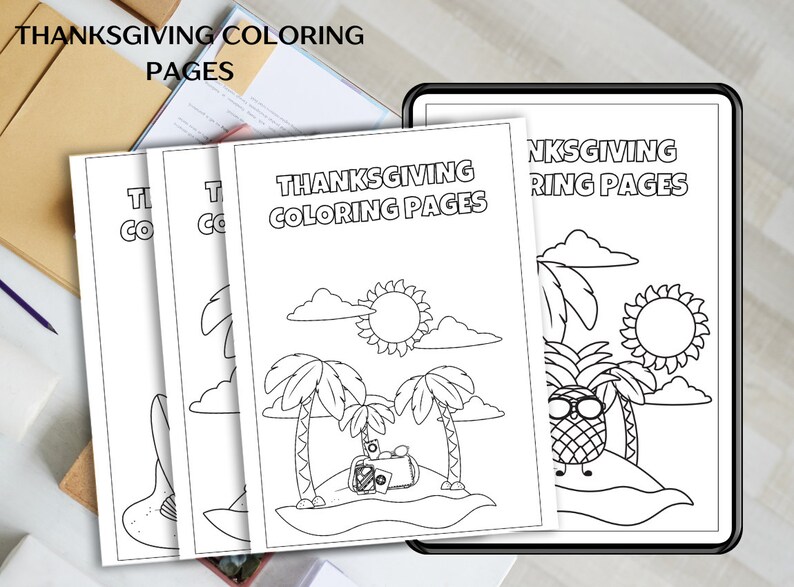 Printable Colouring Sheets, Instant Download, 5 X Fun Animals, Birds ...