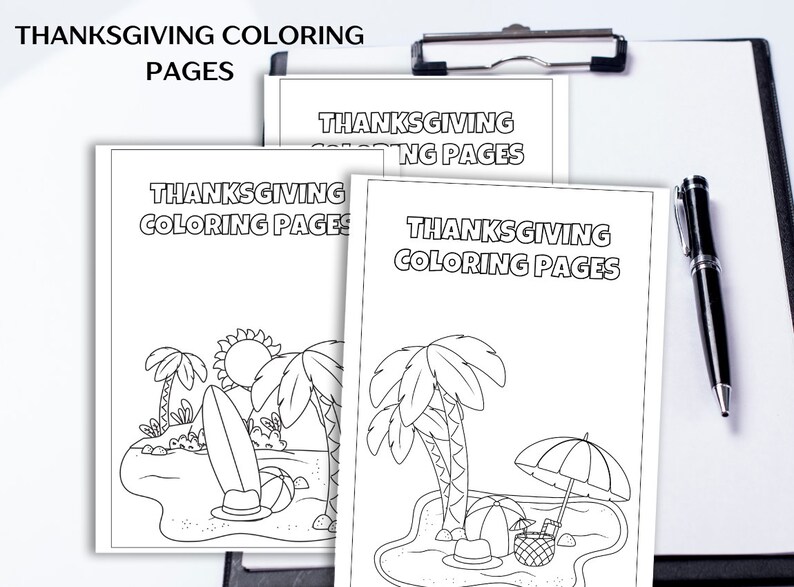 Printable Colouring Sheets, Instant Download, 5 X Fun Animals, Birds ...