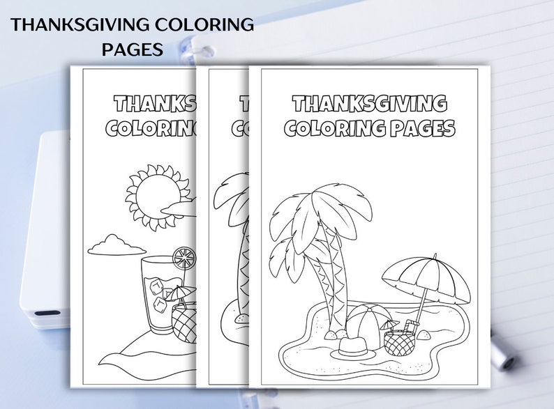 Printable Colouring Sheets, Instant Download, 5 X Fun Animals, Birds ...