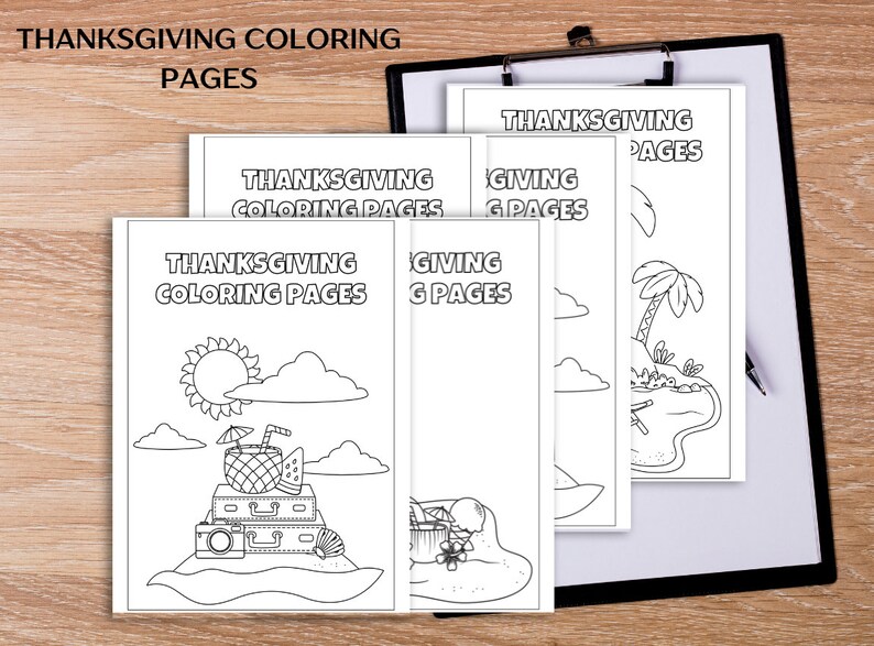Printable Colouring Sheets, Instant Download, 5 X Fun Animals, Birds ...