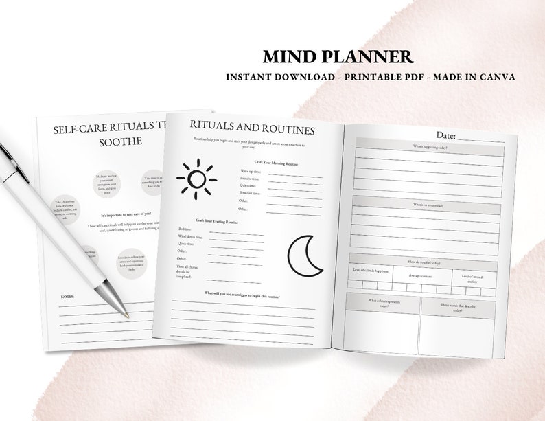 Growth Mindset Planner, Printable Mindset Journal, Mindset Reset ...