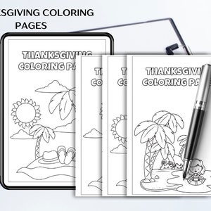 Printable Colouring Sheets, Instant Download, 5 X Fun Animals, Birds ...