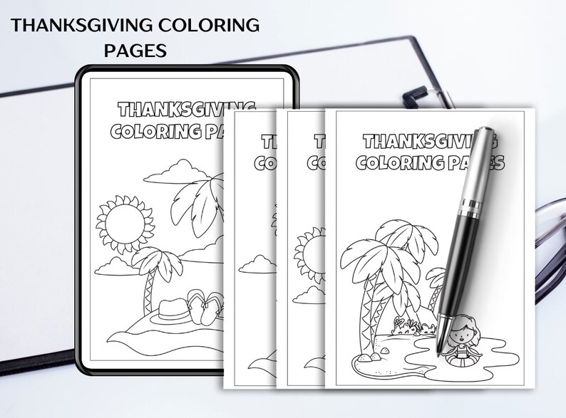 Printable Colouring Sheets, Instant Download, 5 X Fun Animals, Birds ...