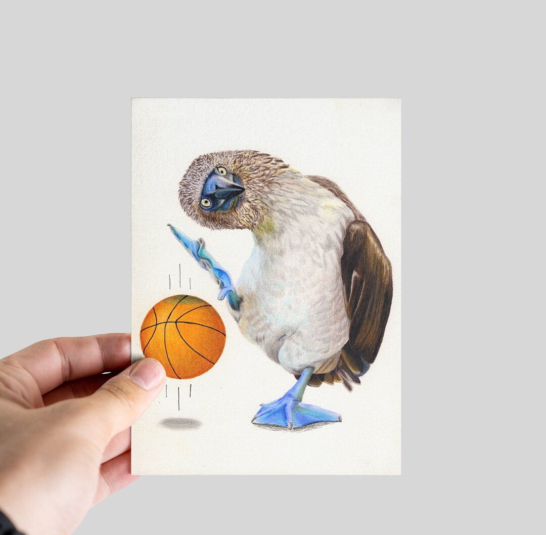 Postcard Basketball - Etsy