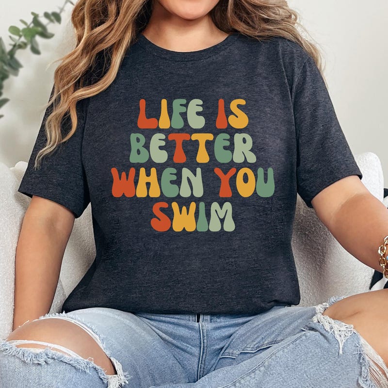 Swimming Tshirt - Etsy
