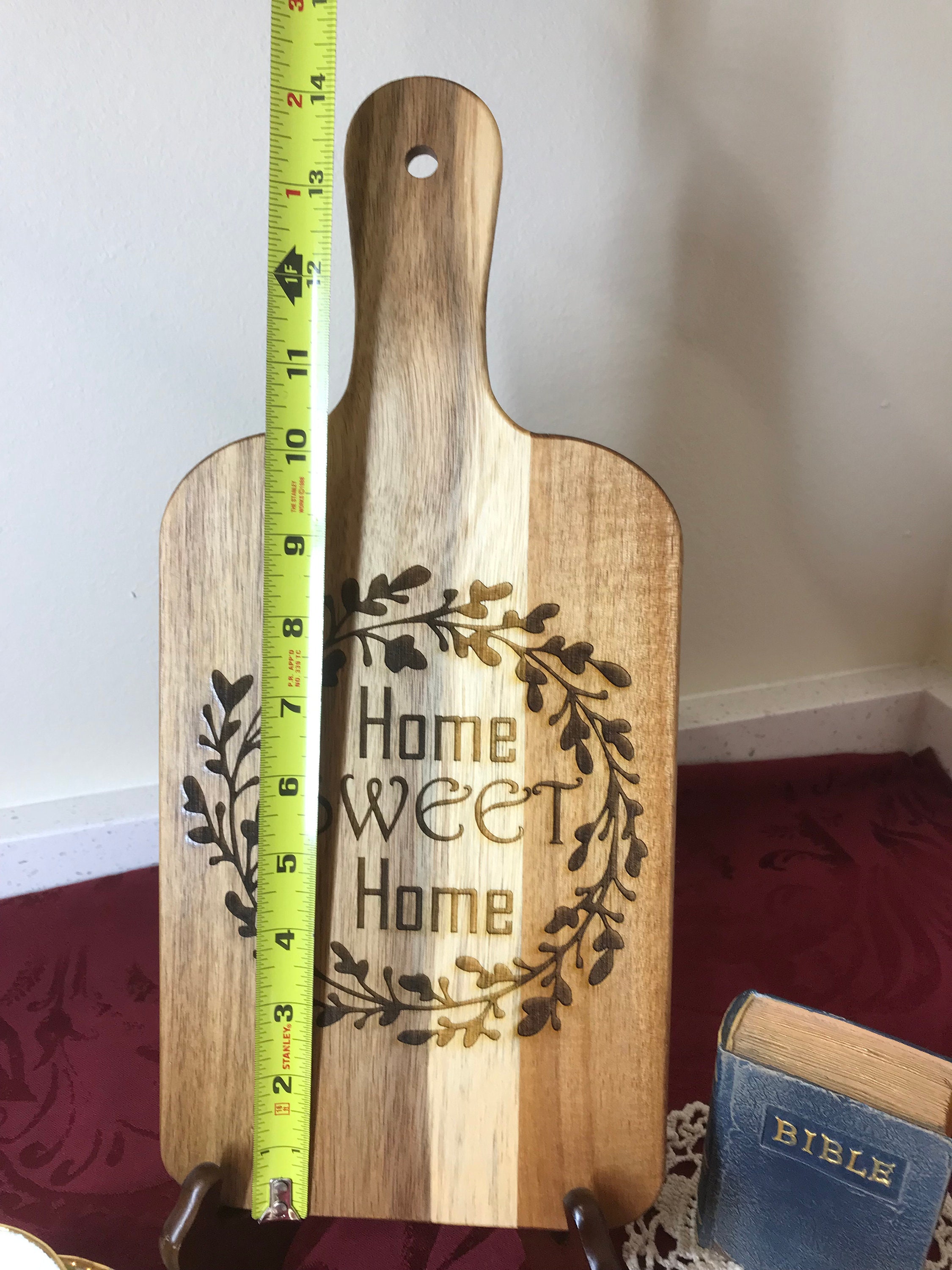 6.75 X 14 X 1/4 Cutting Board Wall Sign Door Hanger Acacia - Etsy