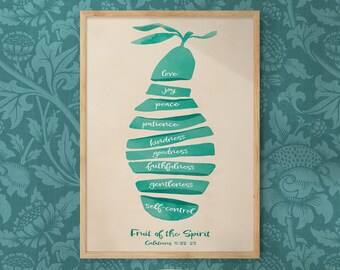 Fruits of the Spirit Wall Art / Fruits of the Spirit Prints / Bible ...