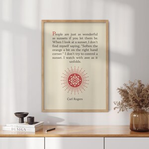 Carl Rogers Quote Wall Art, Therapy Office Decor Print, Printable ...