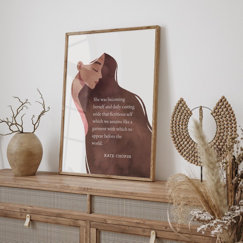 Kate Chopin Inspirational Quote Print, Feminist Book Lover Gift ...