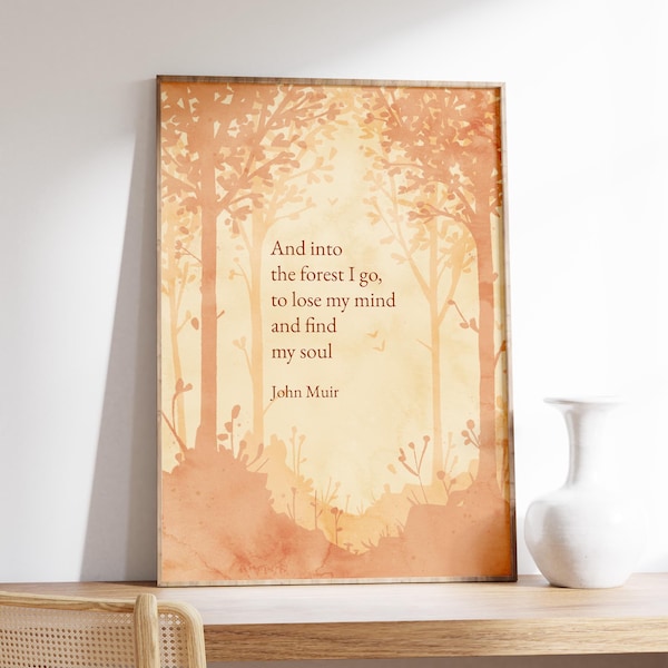 John Muir Quote Print - Etsy