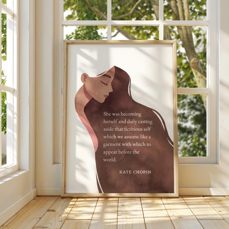 Kate Chopin Inspirational Quote Print, Feminist Book Lover Gift ...