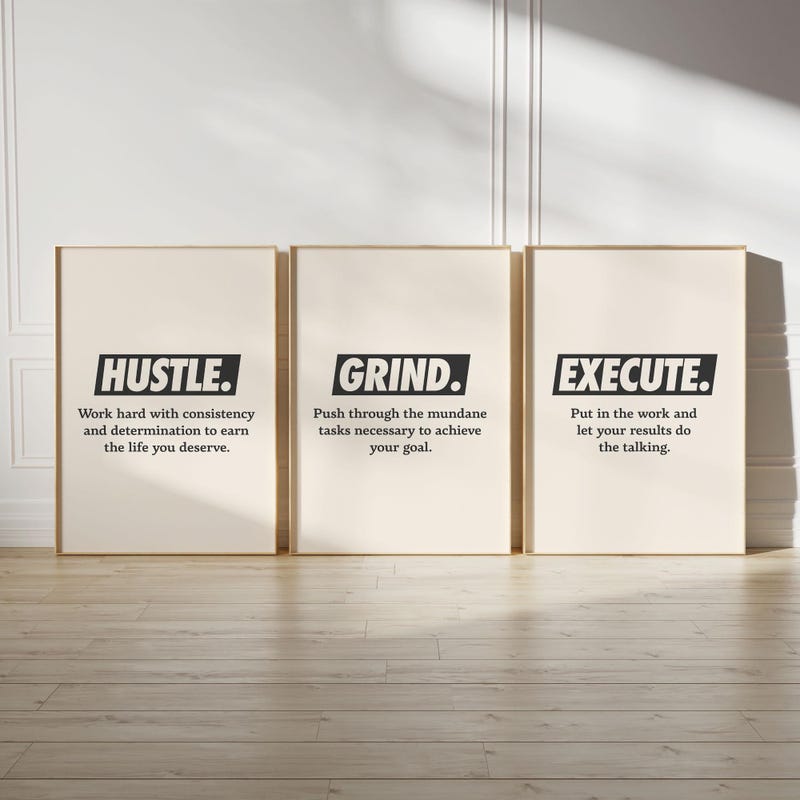 Hustle Wall Art - Etsy