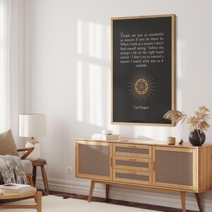 Carl Rogers Quote Therapy Print, Empathy Poster, People Are Just as ...