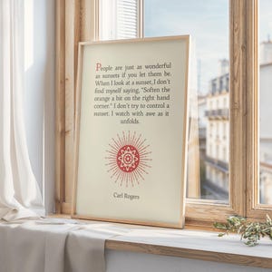 Carl Rogers Quote Wall Art, Therapy Office Decor Print, Printable ...