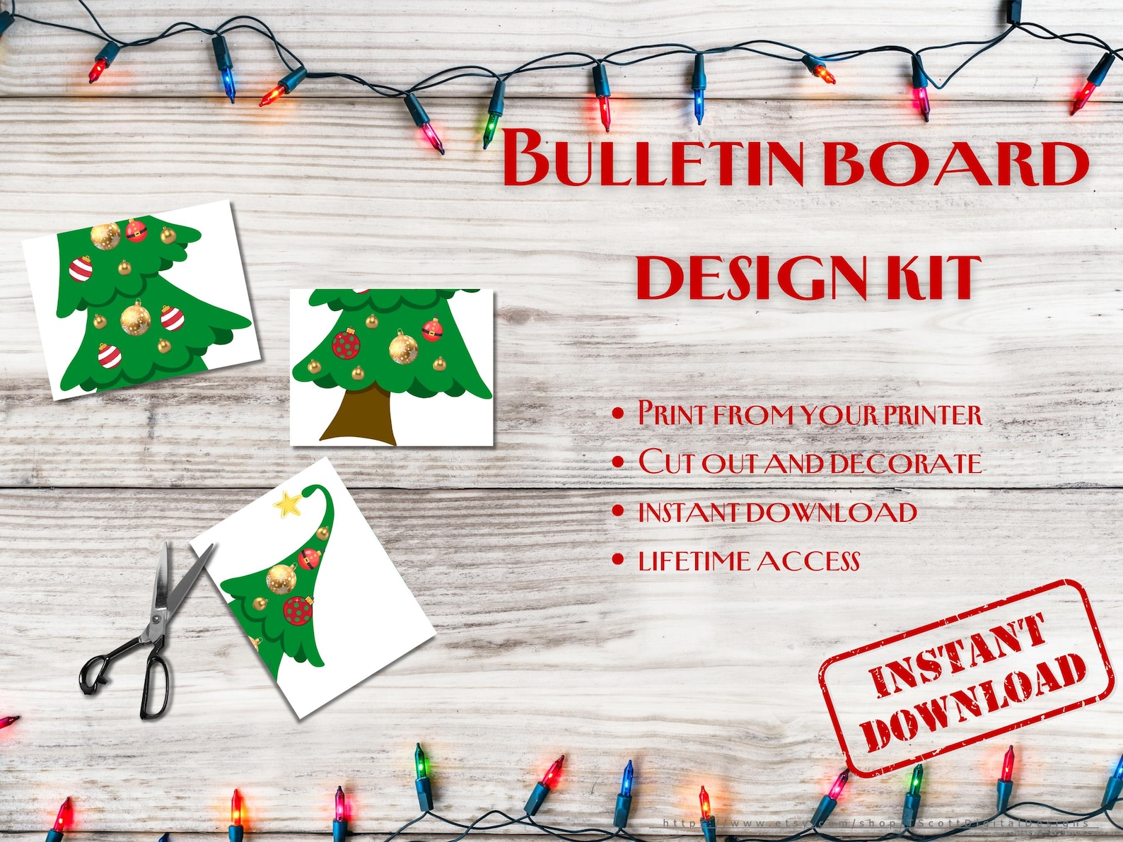 Bulletin Board Kit | Christmas Board | Candy Cane | Ornament Student ...