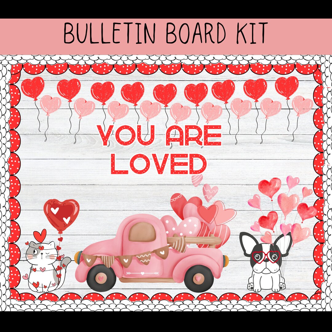 Bulletin Board Kit, Valentines Day Board, Hearts, Be Mine, Teacher ...