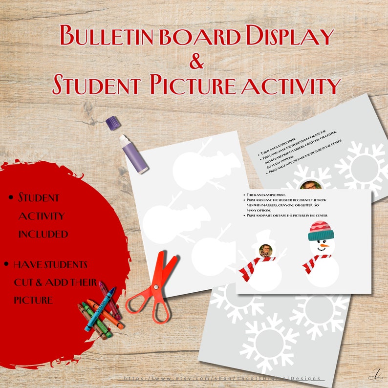 Bulletin Board Kit | Do You Wanna Build a Snowman? | Student Photo ...