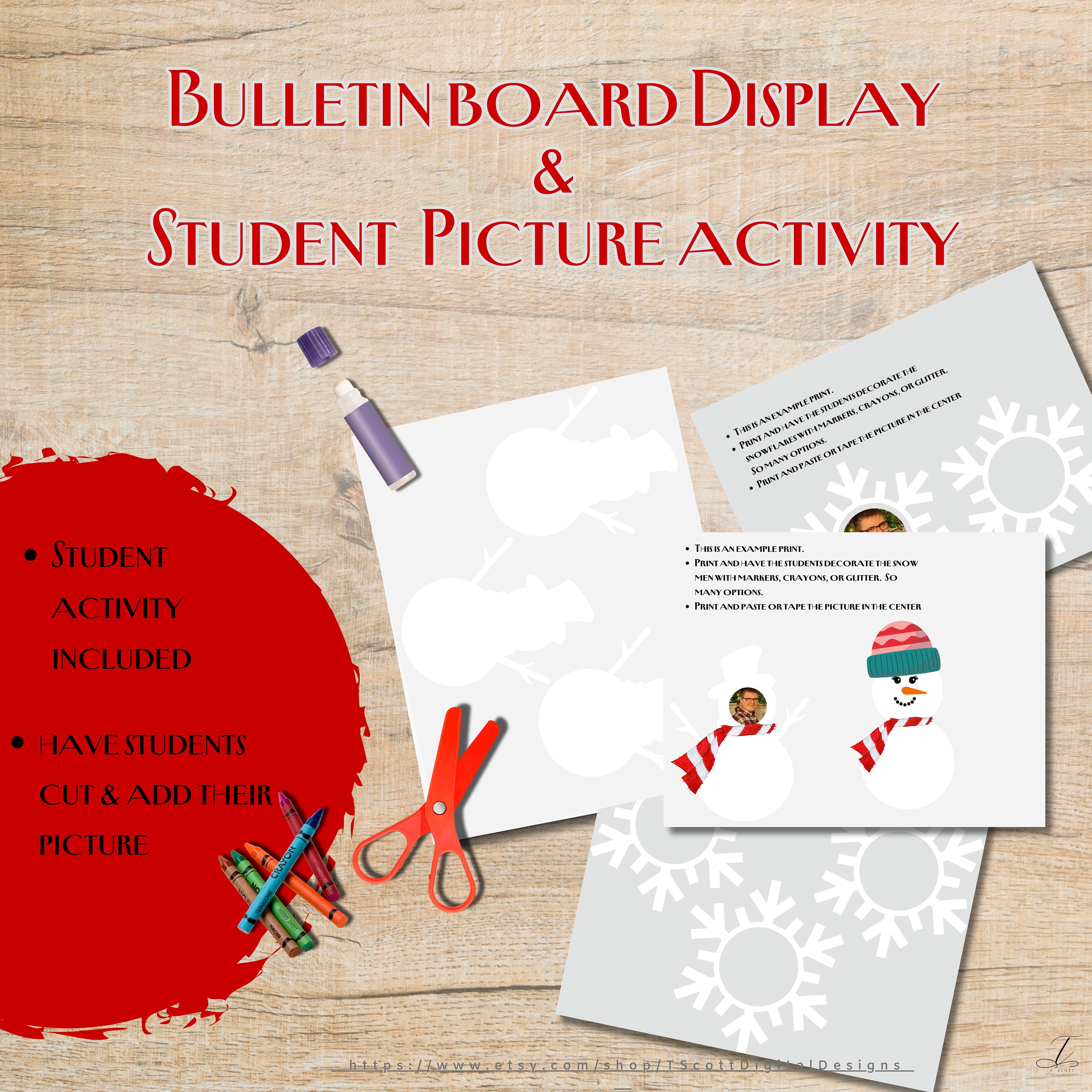 Bulletin Board Kit | Do You Wanna Build a Snowman? | Student Photo ...