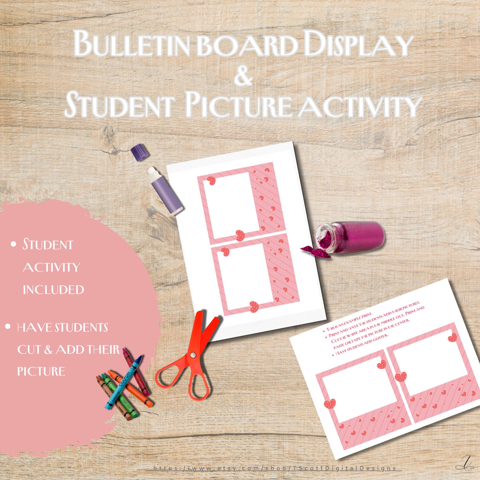 Bulletin Board Kit, Valentines Day Board, Hearts, Be Mine, Teacher ...
