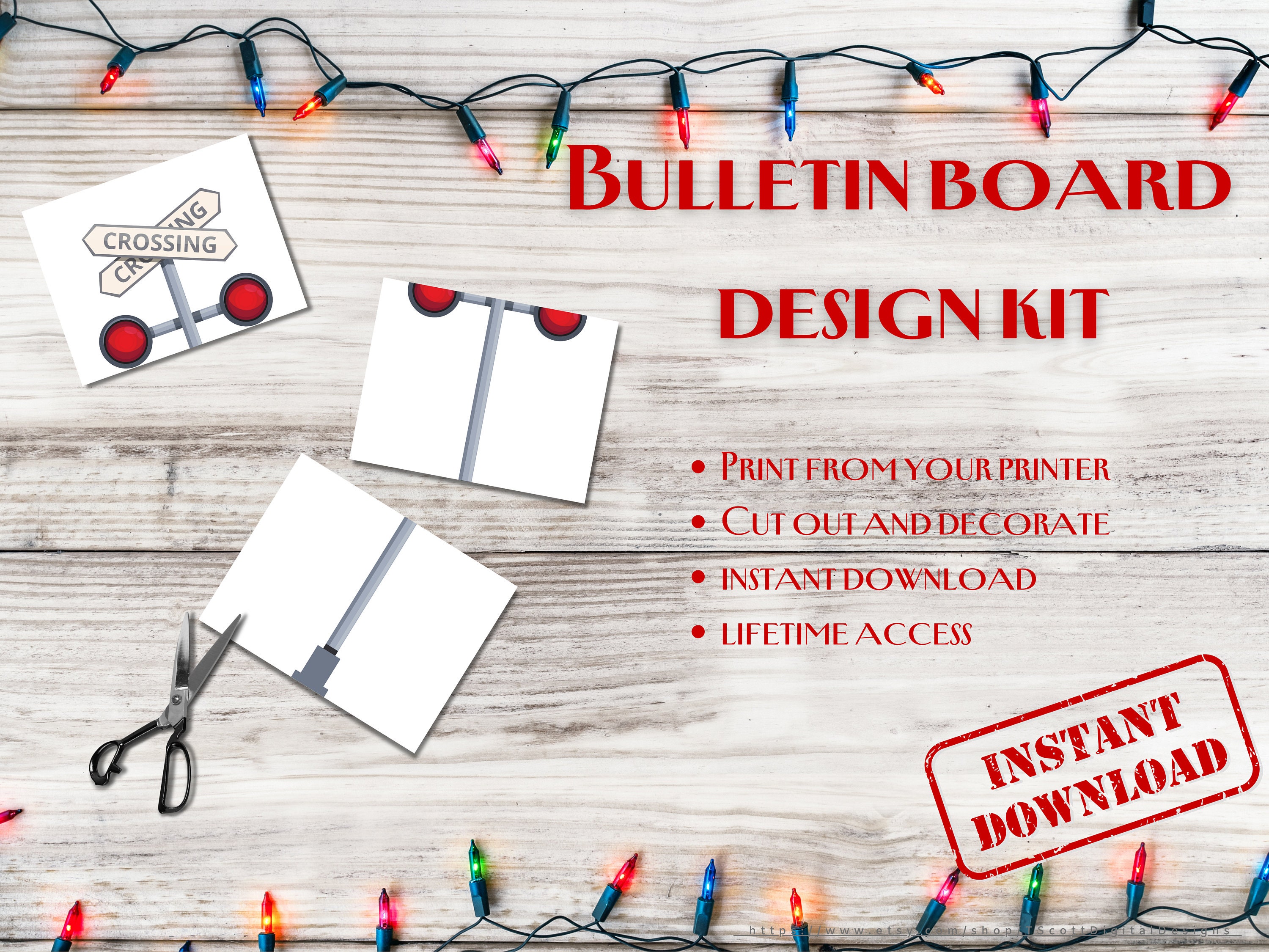 Bulletin Board Kit Christmas Board Jingle Bell Train Hat Student Photo ...