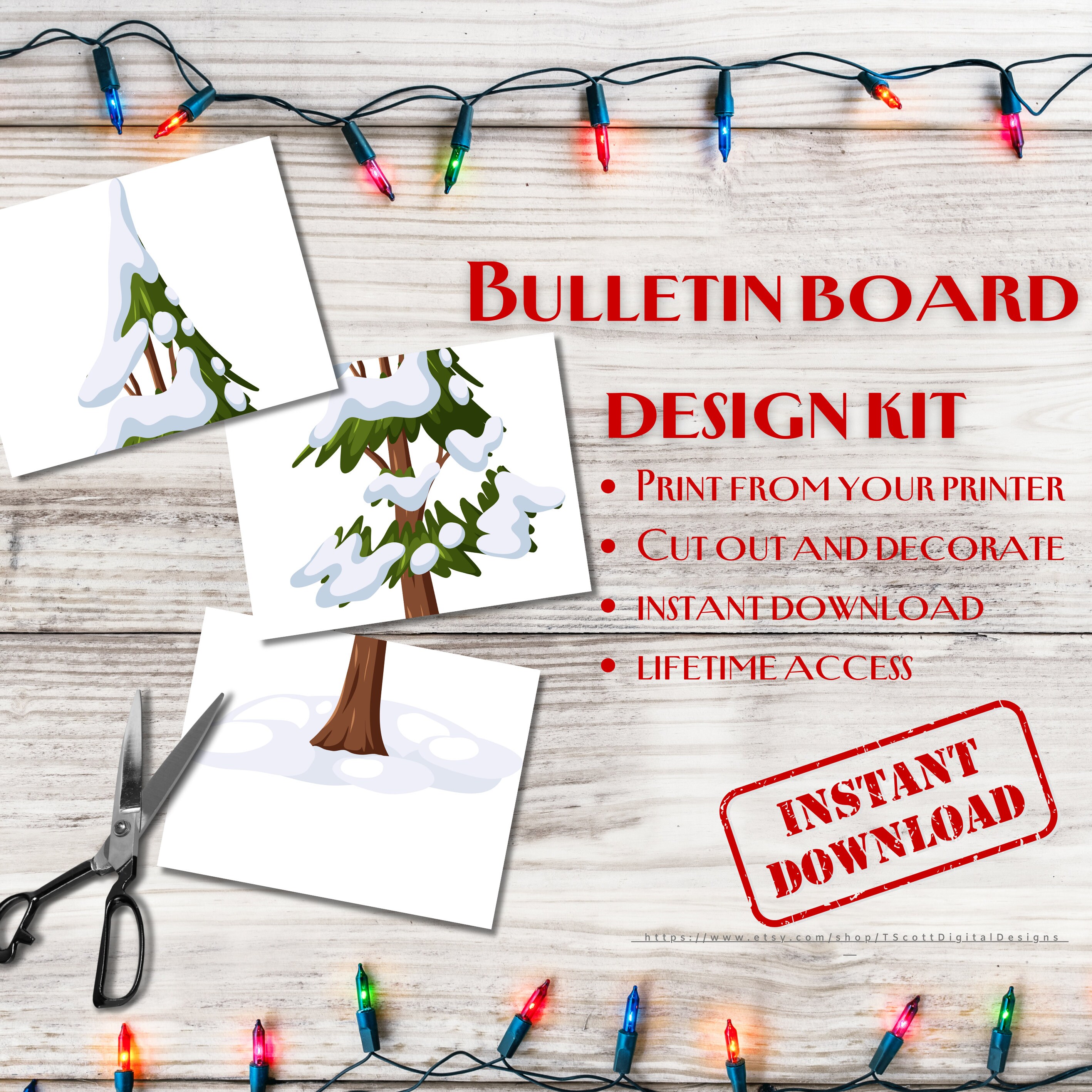 Gingerbread Classroom Bulletin Board Kit: Christmas Decor (printable ...