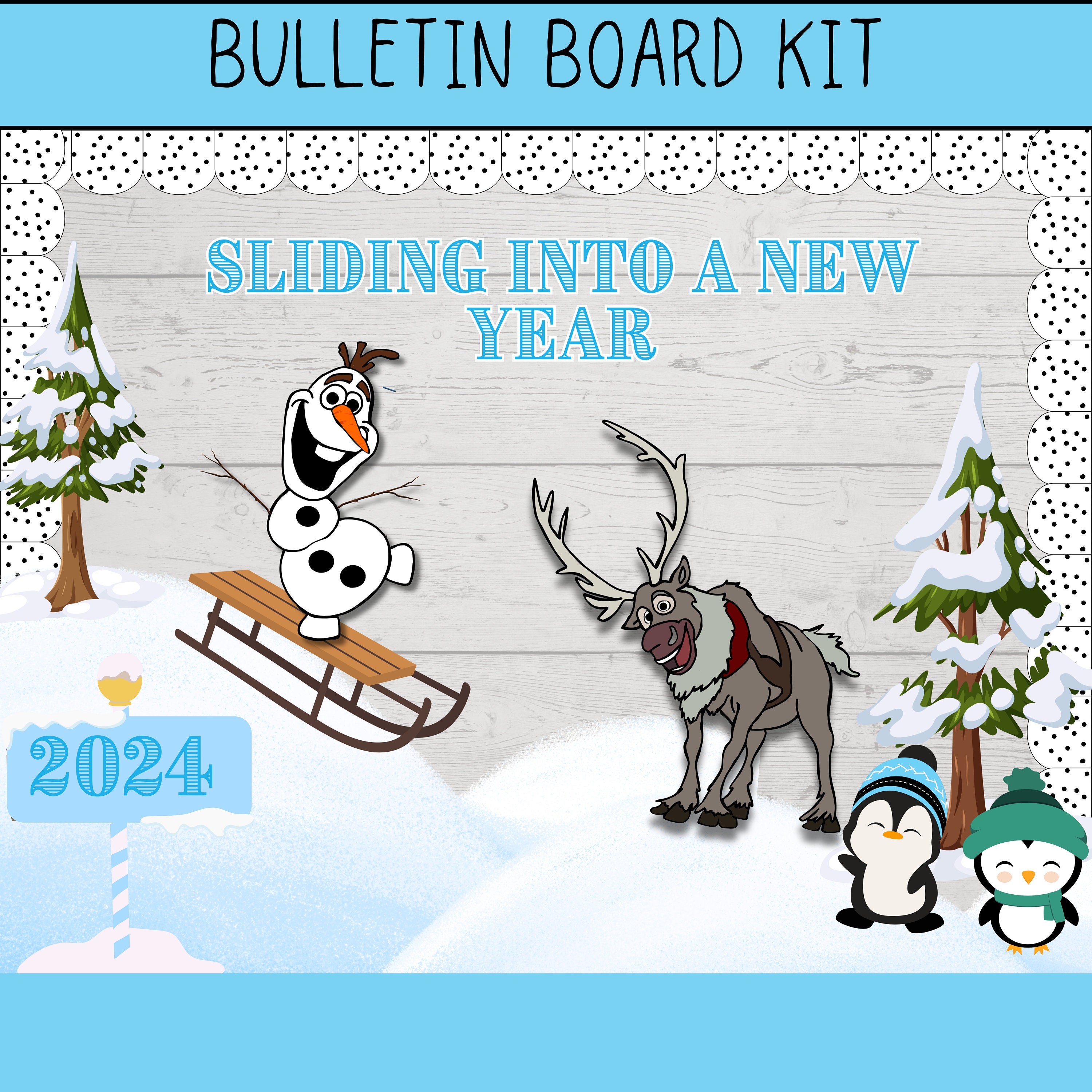 Bulletin Board Kit | Do You Wanna Build a Snowman? | Student Photo ...