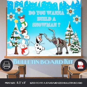 Bulletin Board Kit | Do You Wanna Build a Snowman? | Student Photo ...