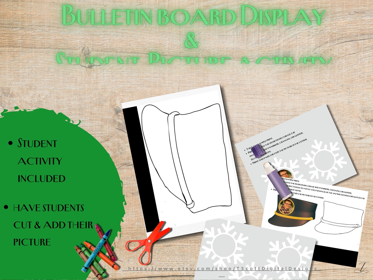 Bulletin Board Kit | Christmas Board | Jingle Bell | Train Hat Student ...