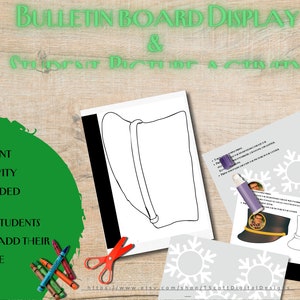 Bulletin Board Kit | Christmas Board | Jingle Bell | Train Hat Student ...