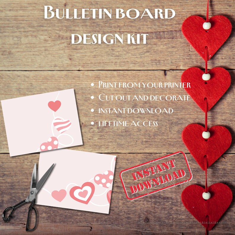 Bulletin Board Kit, Be Mine Valentine Board, Hearts, Cupid, Teacher ...
