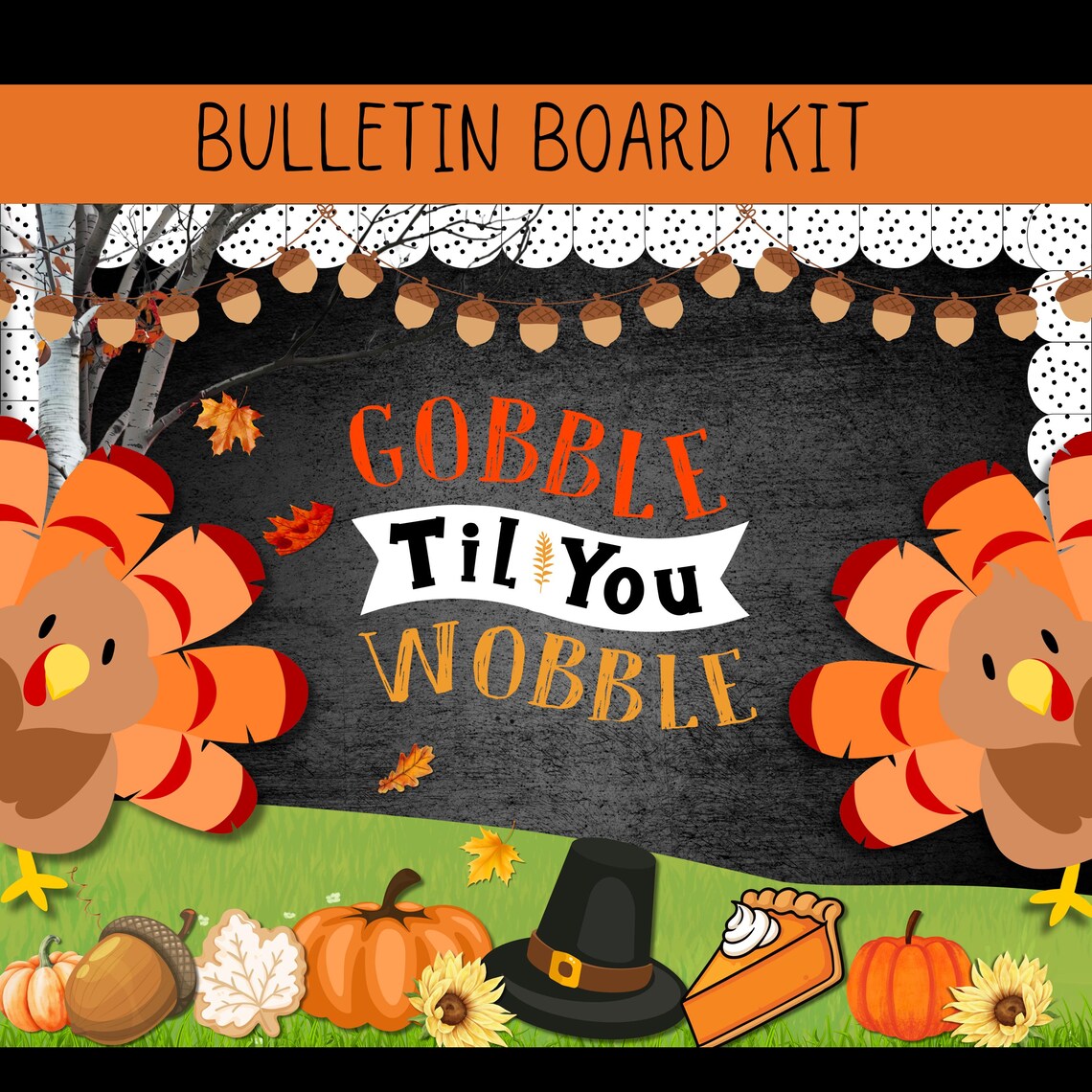 Thanksgiving Turkey Classroom Bulletin Board Kit (digital Download) - Etsy