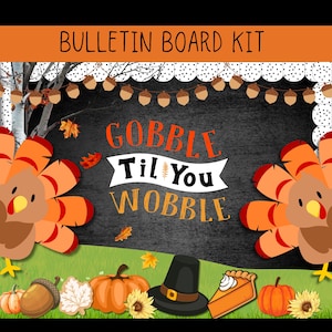 Thanksgiving Turkey Classroom Bulletin Board Kit (digital Download) - Etsy