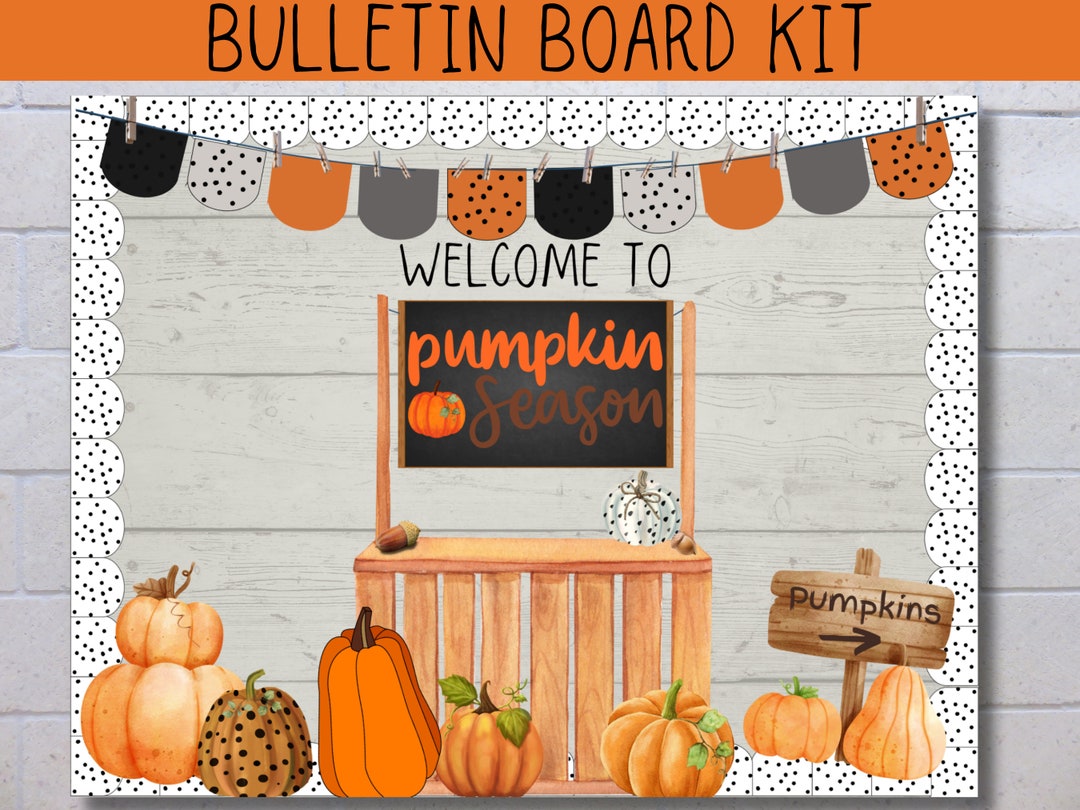 Bulletin Board Kit | Fall Board | Pumpkin Season | Farm Stand | Student ...