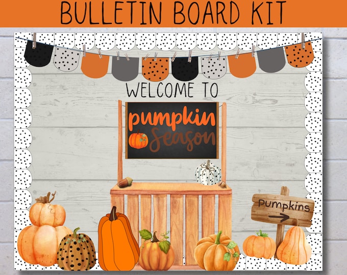 Fall Pumpkins Classroom Posters, Easy Halloween Classroom Decorations ...