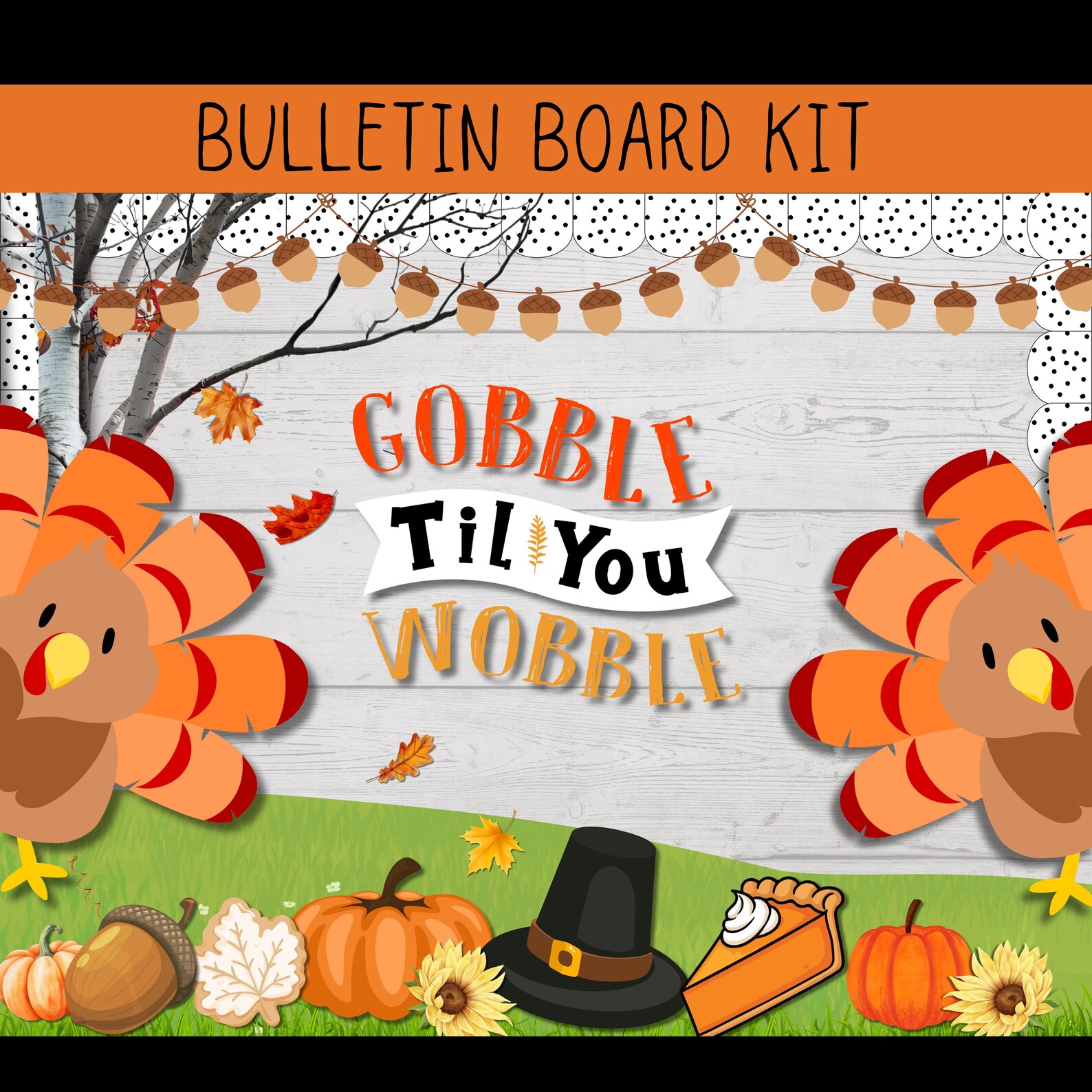 Thanksgiving Turkey Classroom Bulletin Board Kit (digital Download) - Etsy